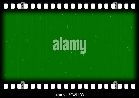 Old film stripes effect - green screen - you can put backgrounds ...