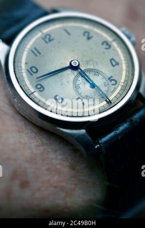 Old Fashioned Wristwatch Stock Photo - Alamy