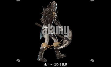 Necromancer, render 3D model on the background Stock Photo - Alamy