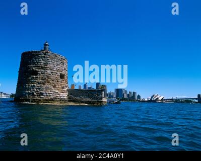 Fort Denison on Pinchgut Island in Sydney, New South Wales, Australia ...