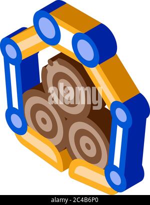 Logging Machine Logger Loader. Icon depicting heay machinary equipment ...