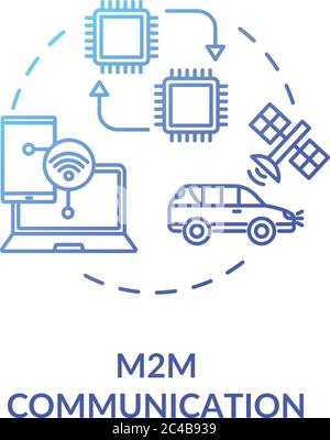 M2M communication concept icon Stock Vector Image & Art - Alamy