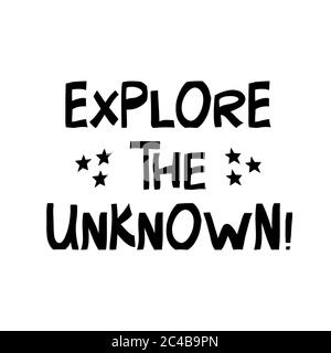 Travel Explorer Hand Lettering Design Template. Vector and Illustration ...