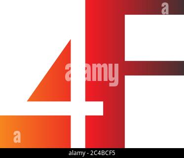 Letter AT logo combination, in gradations color Stock Vector Image ...