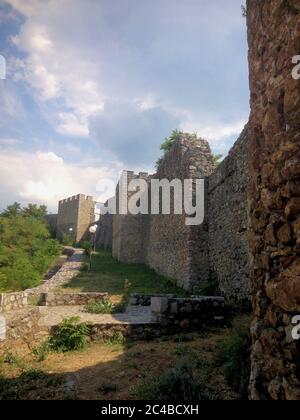 Car Samoils castle in Ohrid Stock Photo - Alamy