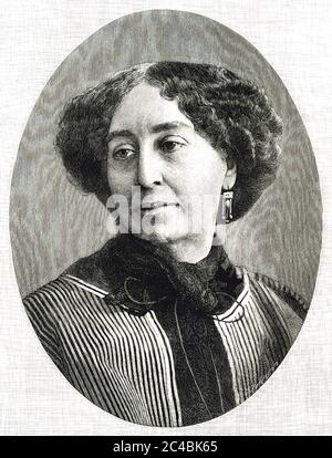 George Sand (1804-1876), French writer, , (literary history book, 1895 ...
