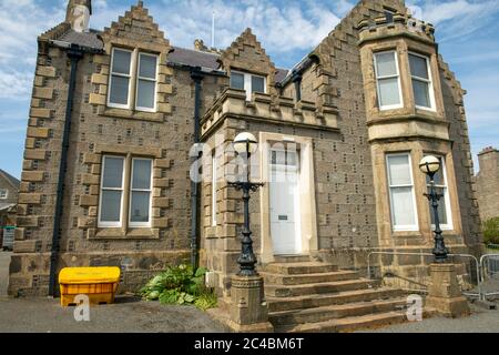Lerwick, Shetland's capital, featuring historic sites like the old ...