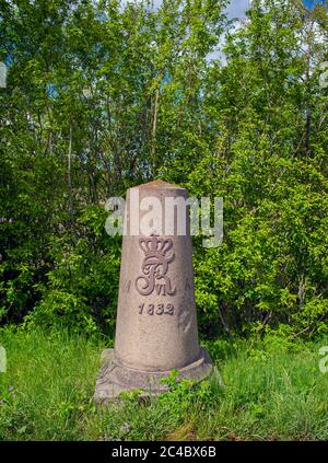 landmark between Altona and Kiel at the country road with the royal ...