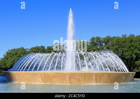 Mecom fountain in Herman Park,Houston,Texas,USA Stock Photo - Alamy