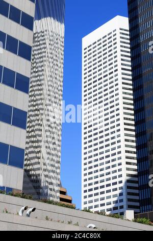 Skyscrapers on Walker Street,Houston,Texas,USA Stock Photo - Alamy