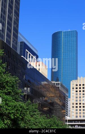 Skyscrapers on Walker Street,Houston,Texas,USA Stock Photo - Alamy