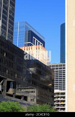 Skyscrapers on Walker Street,Houston,Texas,USA Stock Photo - Alamy