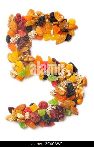 set of hazelnuts on vintage wooden board food and drink concept Stock ...