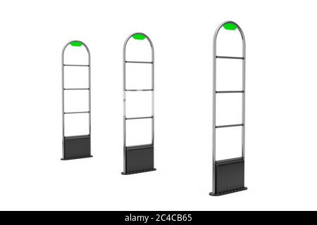 Retail shop electronic anti-theft gate system with sensor deters ...