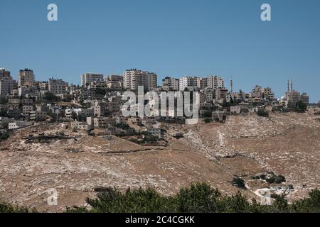 View of the Palestinian town of Bethany or what is locally known as Al ...