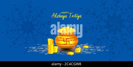 Indian Religious Festival Akshaya Tritiya Background Template Design ...