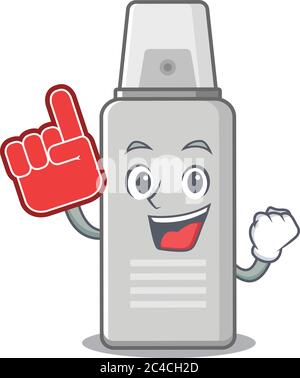 Shaving foam cartoon picture design showing OK finger pose Stock Vector ...