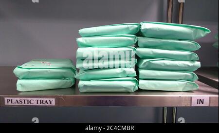 Wrapped Sterile Sets. Wrapped Sterile Instruments Stock Photo - Alamy