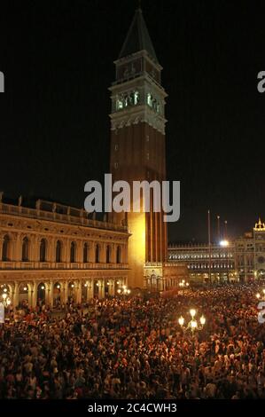 Fireworks in evening sky during celebration for New Year Stock Photo ...