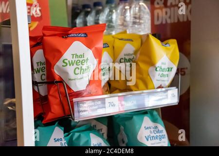 Display of crisps in a supermarket Stock Photo - Alamy
