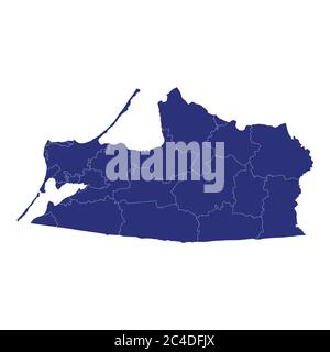 High Quality map of Kaliningrad Oblast is a region of Russia with ...