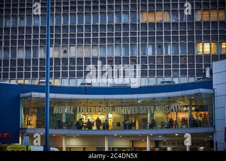 Royal Liverpool University Hospital entrance, Prescot street, Liverpool ...