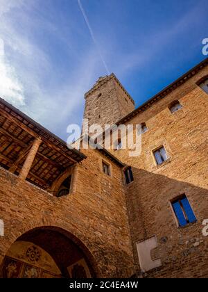 Torre Grossa or the Great Tower, the tallest tower in the medieval ...