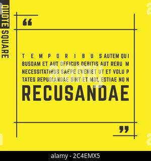 Quote form, speech text box. Vector illustration Stock Vector Image ...