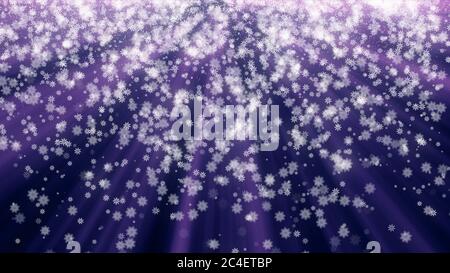 winter snow flakes dust particle fall down Stock Photo - Alamy