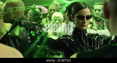 FISHBURNE,CHOU,MOSS, THE MATRIX REVOLUTIONS, 2003 Stock Photo - Alamy