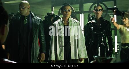 FISHBURNE,CHOU,MOSS, THE MATRIX REVOLUTIONS, 2003 Stock Photo - Alamy