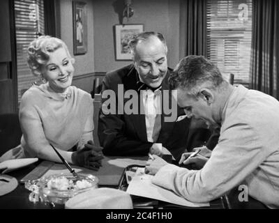 WE'RE NOT MARRIED!, Zsa Zsa Gabor, Louis Calhern, 1952 Stock Photo - Alamy