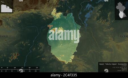 Shape of Upper Takutu-Upper Essequibo, region of Guyana, with its ...