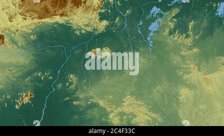 Shape of Upper Takutu-Upper Essequibo, region of Guyana, with its ...
