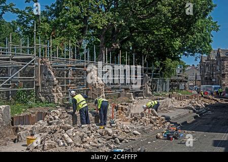 Archaeological dig at South Leith Parish Church in Constitution Street ...