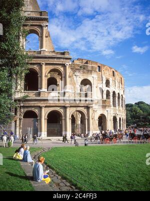 The Colosseum (Colosseo) at late afternoon, IV Templum Pacis, Rome ...