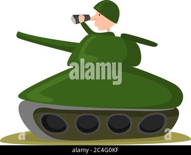 Green tank ,illustration,vector on white background Stock Vector Image ...