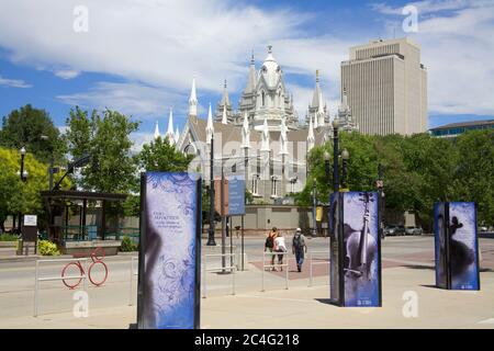 The Assembly Hall at Temple Square at Salt Lake City, Utah, United ...