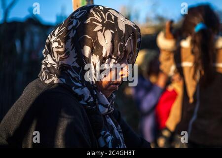 Punta Chueca, Mexico. 10th Dec, 2019. Women of the ComcÃac community ...