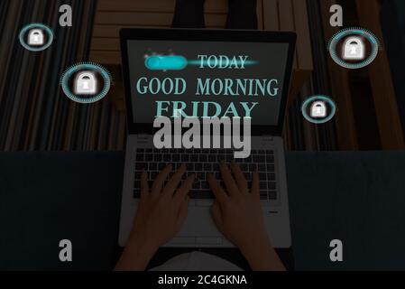 Word writing text Smile Friday. Business photo showcasing used to ...