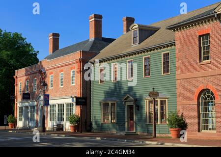 USA, Virginia, Williamsburg, Merchants Square (Large format sizes ...