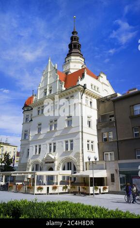 Horni namesti, Opava, town hall, Hlaska, Silesia Stock Photo - Alamy