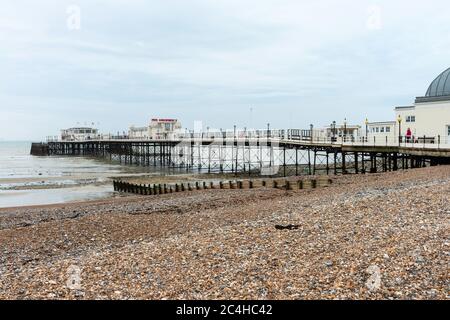 Worthing Pier (1862) is a Victorian pleasure pier, designed by Sir ...