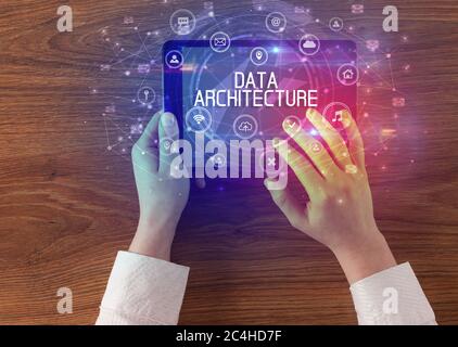 Close-up of a tablet with inscription Stock Photo - Alamy