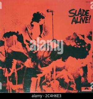 Slade - Alive! - Vintage vinyl album cover Stock Photo - Alamy