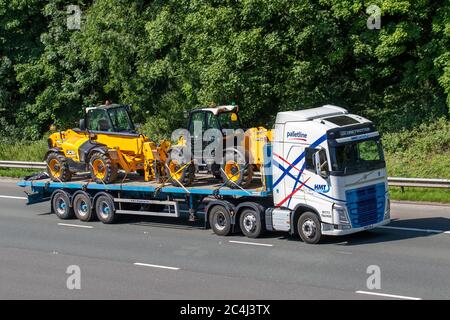 HMT Group Heavy goods & commercial traffic on the M6 southbound, UK ...