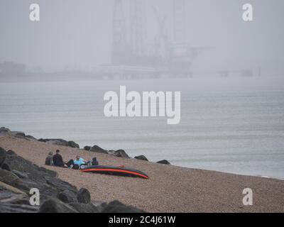 Sheerness, Kent, UK. 27th June, 2024. UK Weather: sunset in Sheerness ...