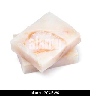 Frozen Fish Isolated, White Cod Fillet, Iced Hake Filet, Frozen Pollock ...