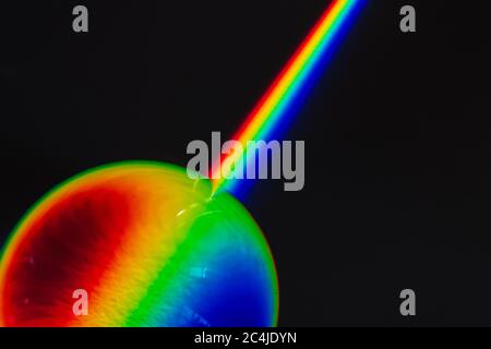 Colors of the rainbow product of Broken light, showing the spectrum of ...