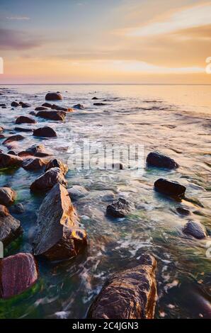 The beautiful seascape beach,wave,rock,sea Stock Photo - Alamy